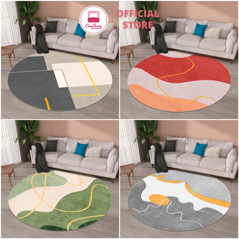Thảm Trải Sàn Bali Hình Tròn (1m2 x 1m2 - 1m6 x 1m6) Size Lớn Hiện Đại ...