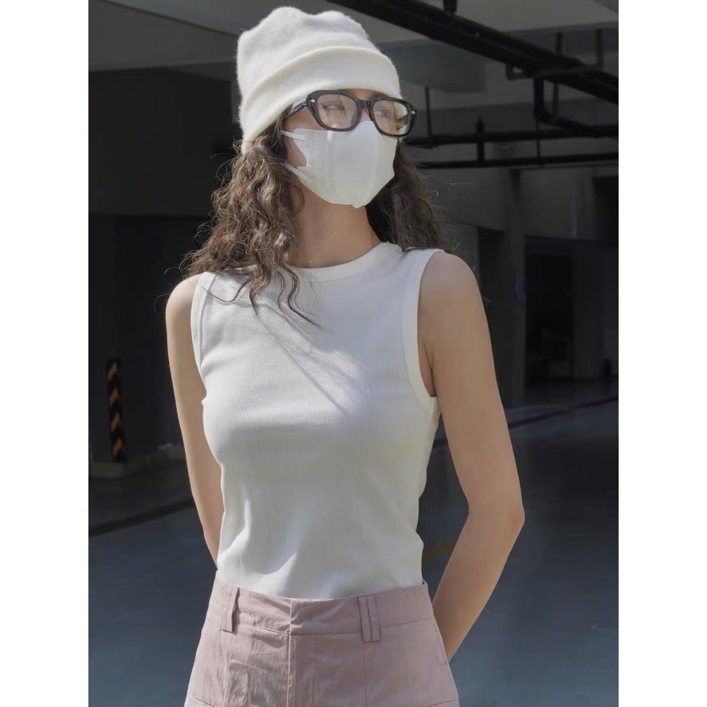 Áo thun ba lỗ nữ dáng ôm thun gân co giãn MENINA+STUDIO, áo ôm thun gân phong cách cho nữ ...