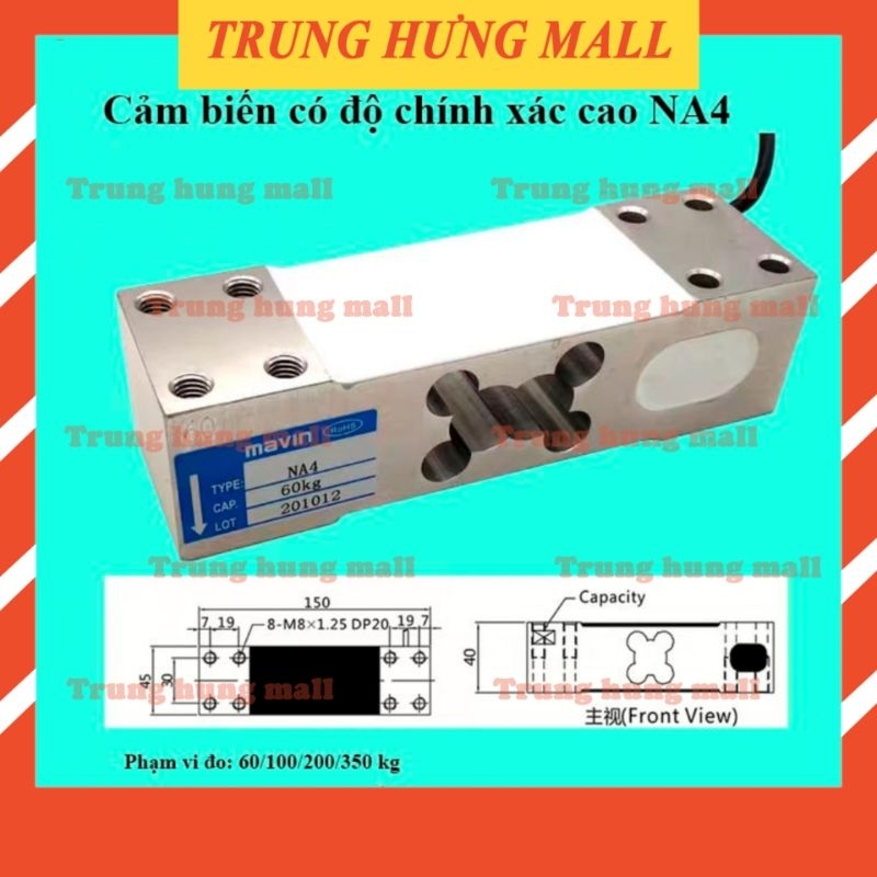 Cảm biến có độ chính xác cao 60kg, 100kg, 200kg, 350kg Mavin Na187, Na2 ...