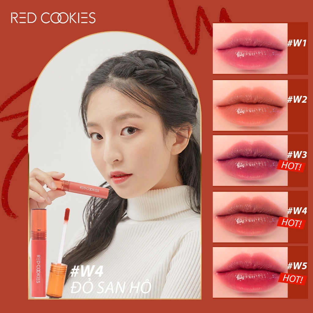 Son Tint Red Cookies W4- Đỏ San Hô | Shopee Việt Nam