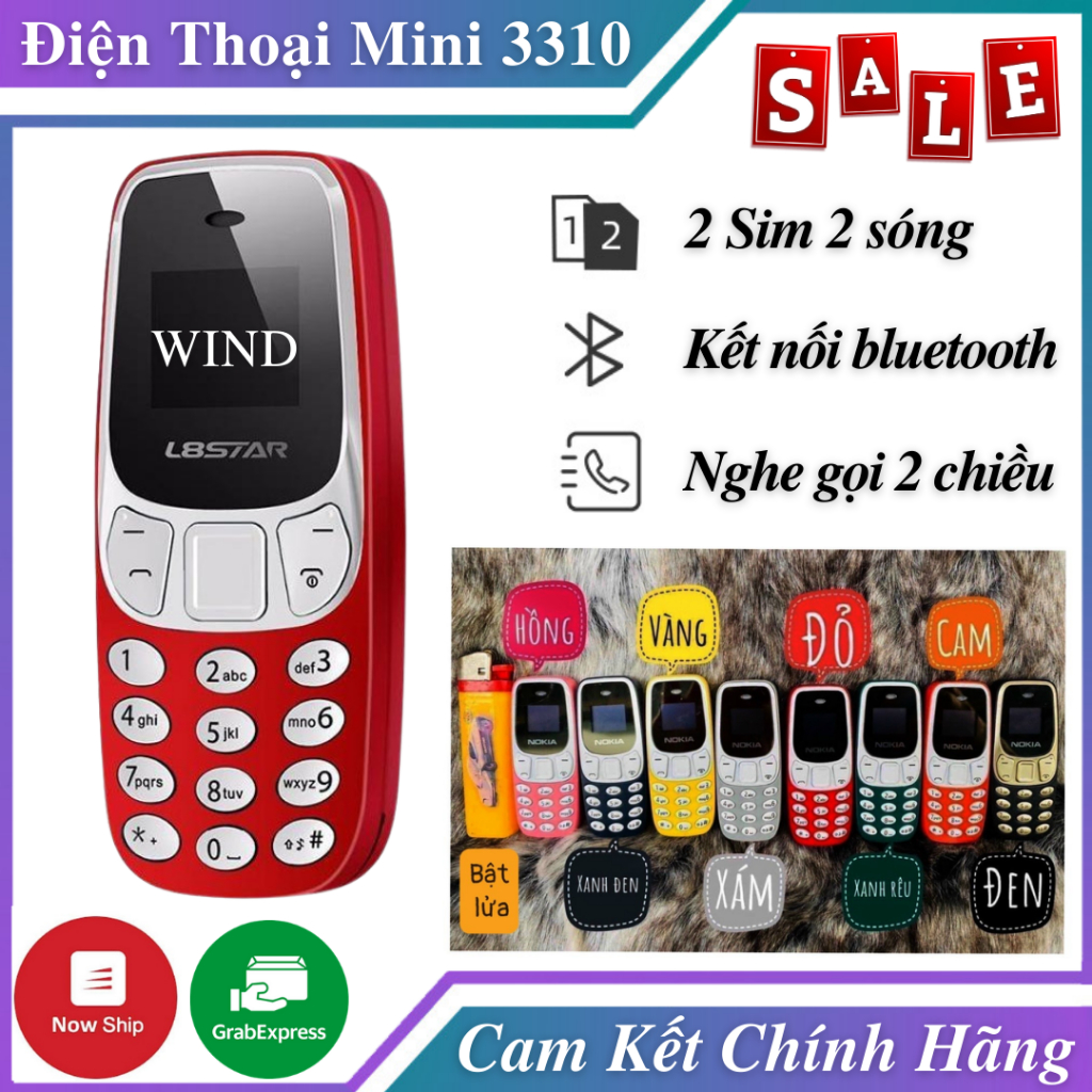 Điện Thoại 3310 L8 Star - Điện Thoại Mini Siêu Nhỏ 2 Sim 2 Sóng, Nghe ...