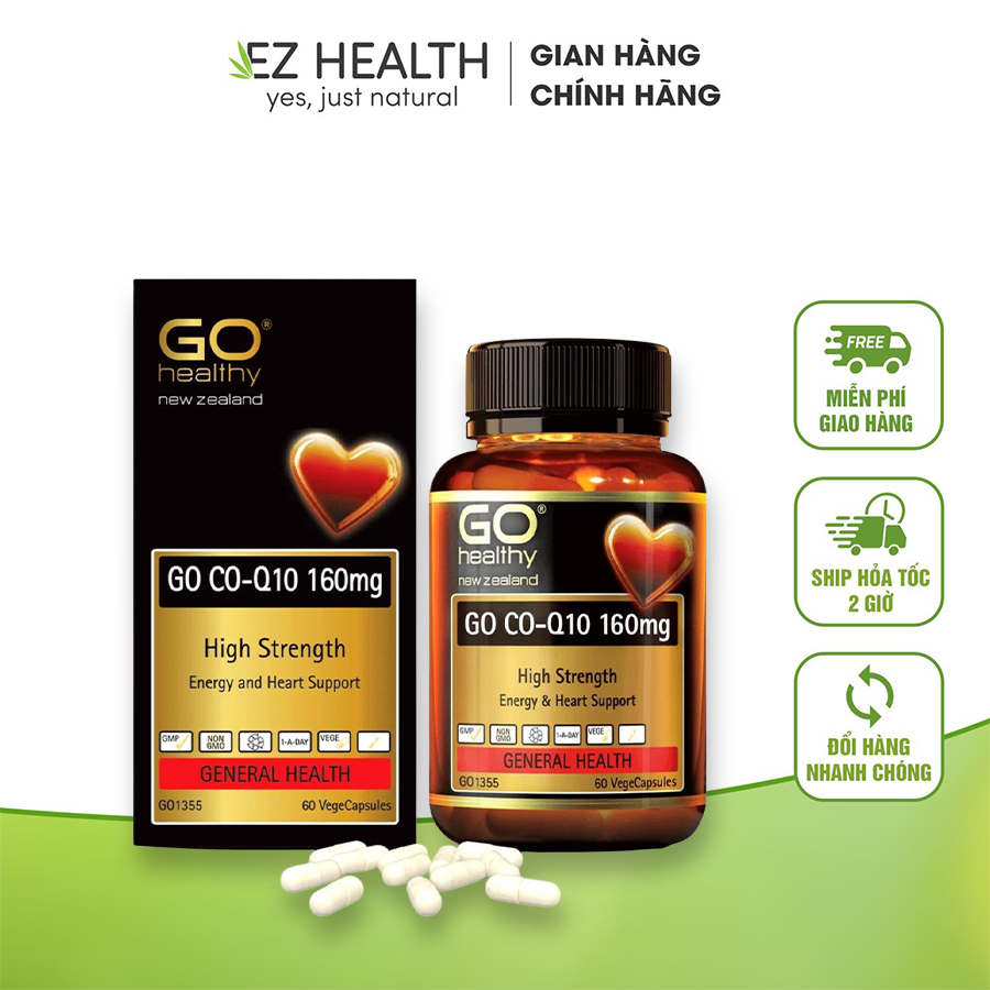 Viên bổ tim mạch Go Healthy CO-Q10 ngăn lão hóa tim mạch phòng ngừa tai ...