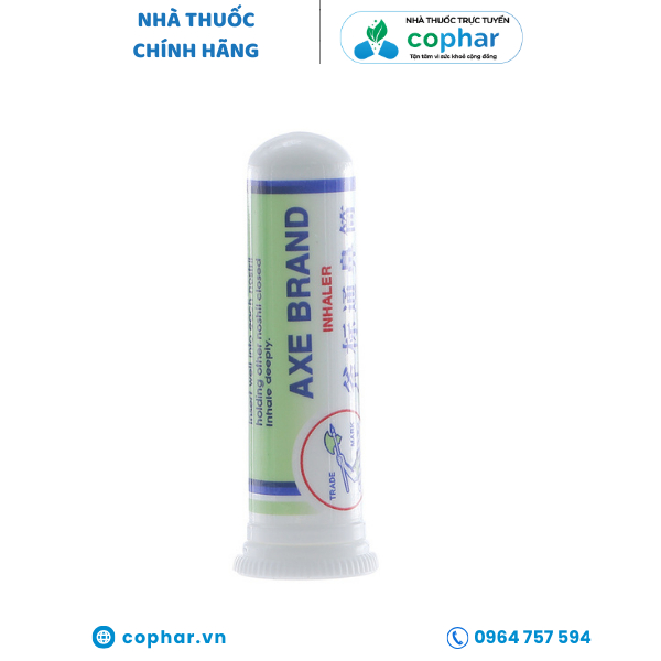 Ống hít mũi Thái Lan AXE BRAND, INHALER giảm nhanh nghẹt mũi, sổ mũi ...
