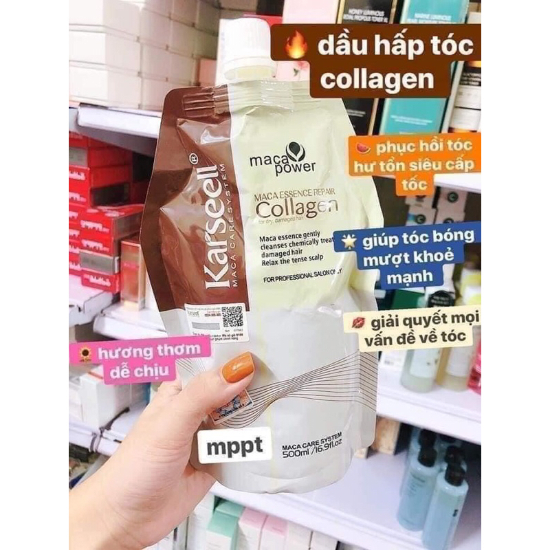 Kem Ủ TÓc Karseell Maca Power Collagen 500ml PhỤc HỒi HƯ TỔn Shopee Việt Nam