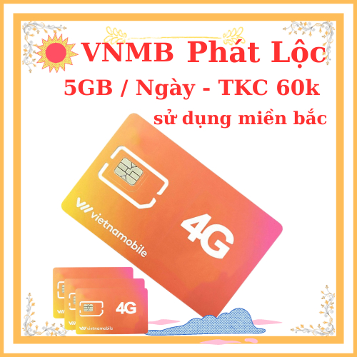 Sim Vietnammobile gói cước Phát Lộc có 5GB sử dụng trong ngày tài khoàn ...
