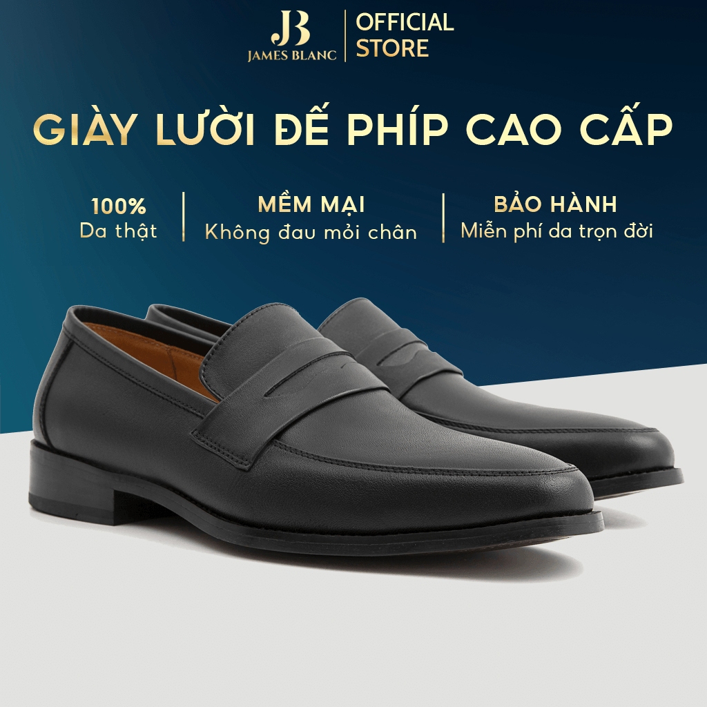 Giày loafer JB JAMES BLANC G-101 - Giày đế phíp cao cấp, 100% Da Bò ...