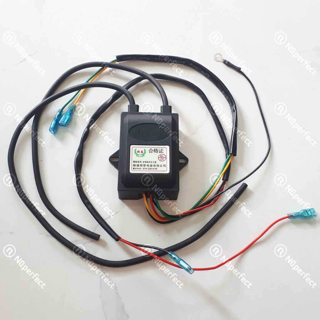 Combo Ic bếp ga 2 lò 1,5v (có dây) + Hộp đựng pin + Công tắc bếp gas âm ...