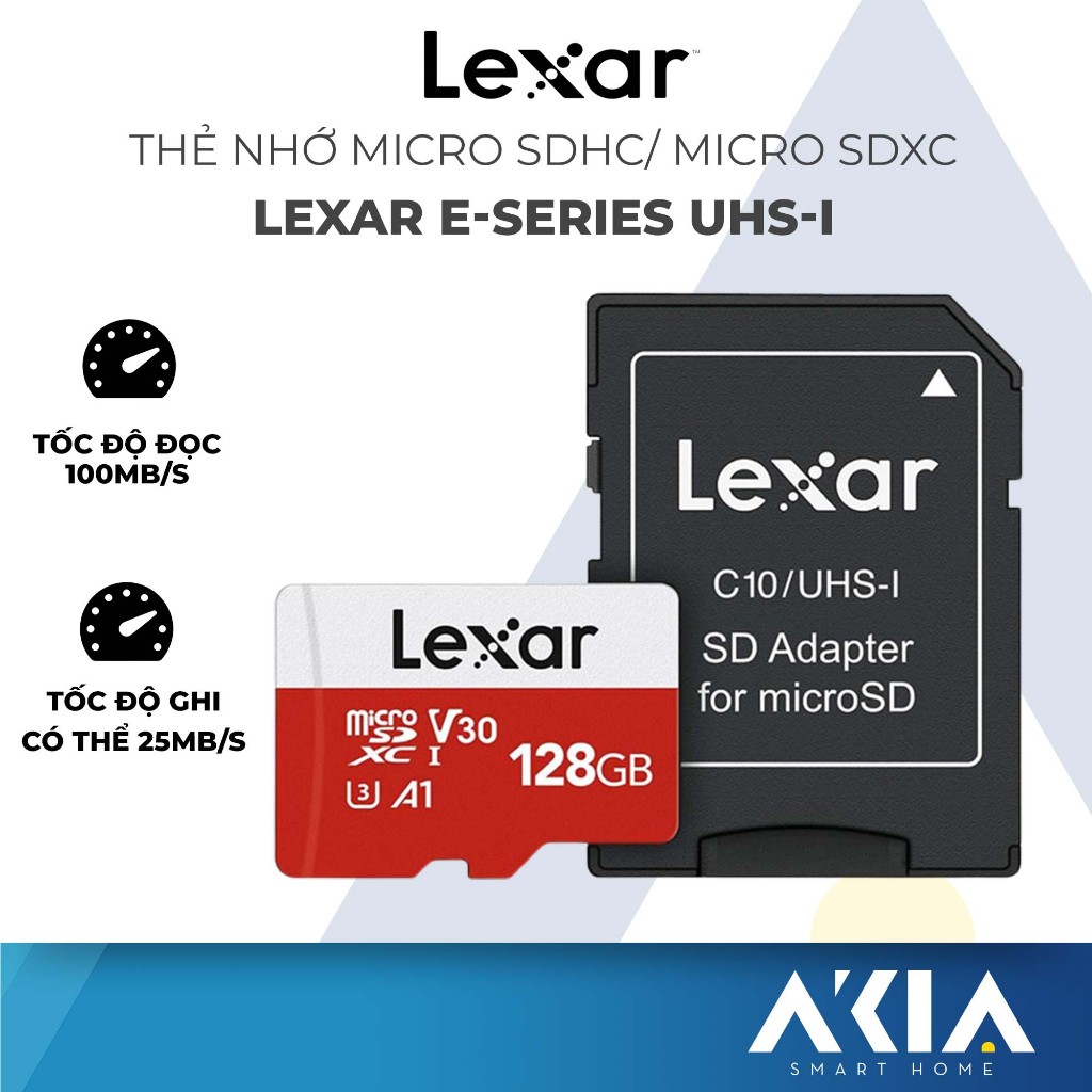 Thẻ nhớ MicroSD Lexar 32GB/ 64GB/128GB class 10 UHS-I - tốc độ100MB/s ...