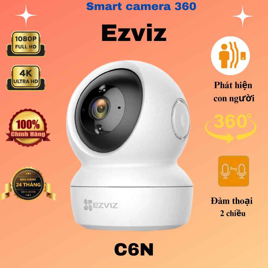 Camera WiFi Trong Nhà EZVIZ C6N 2MP 1080P / 4MP 2K - Xoay 360, Đàm ...