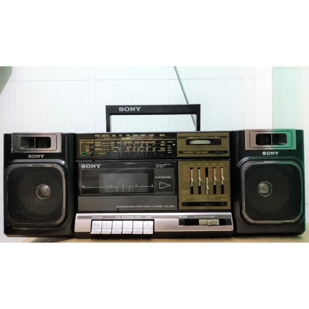 Radio cassette Sony CFS-1000s đồ cũ nghe hay ok 100% | Shopee Việt Nam