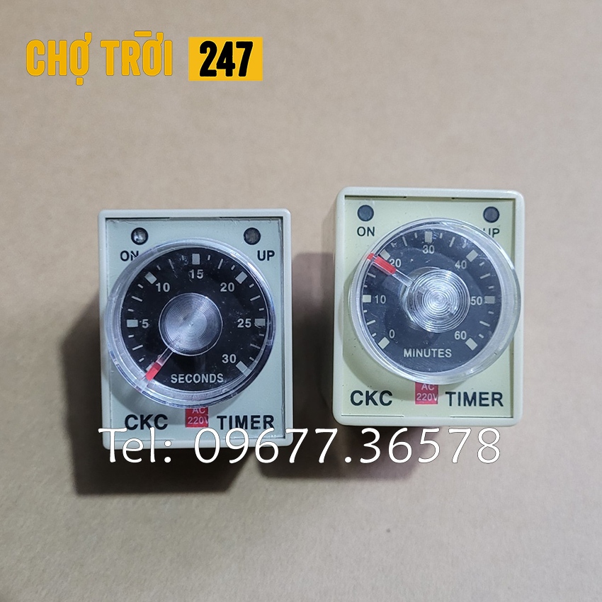 Rơ le thời gian CKC AH3-3 tặng kèm đế, relay thời gian,timer CKC AH3-3 220V. | Shopee Việt Nam