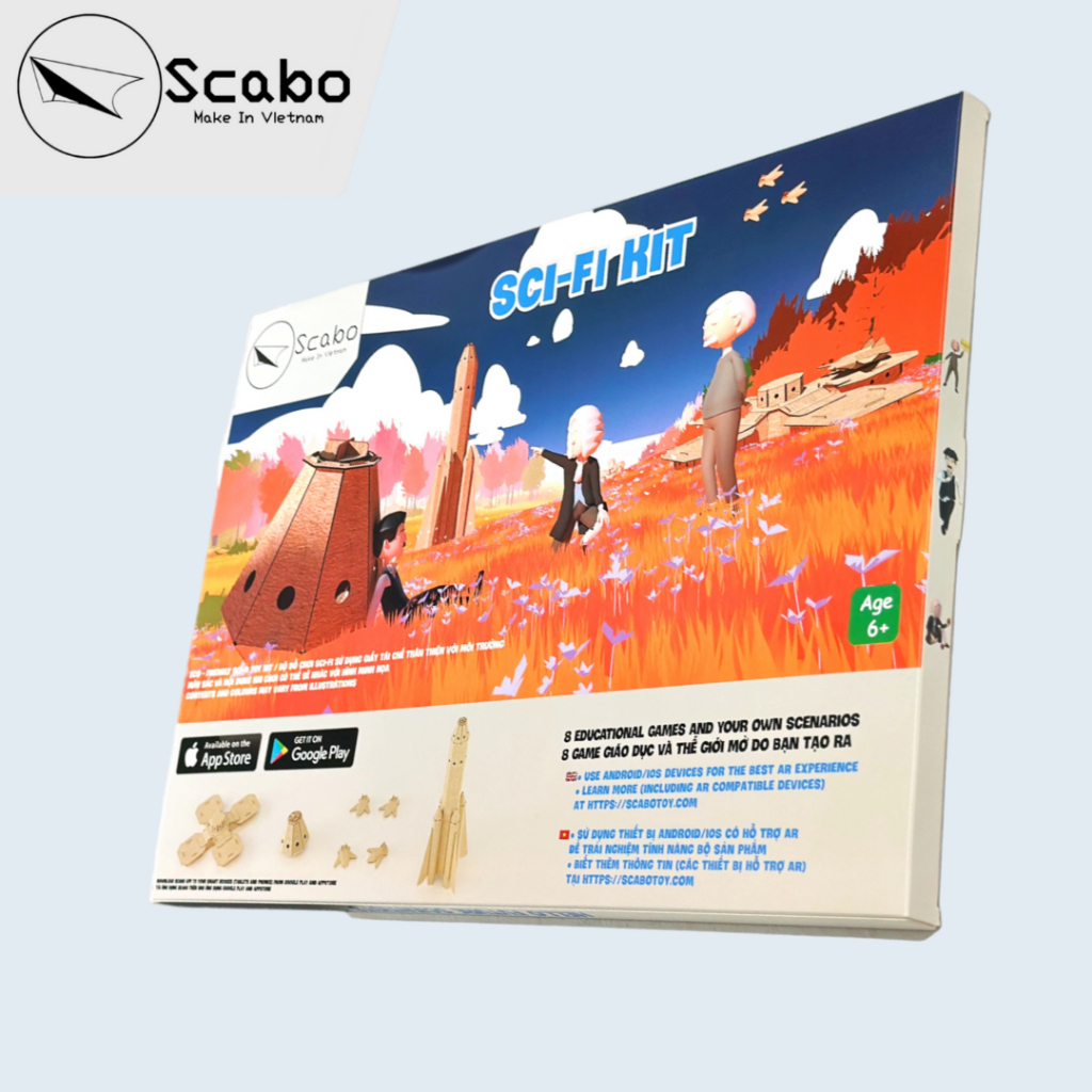 Scabo Scifi - Bộ đồ chơi giáo dục trí tuệ cho trẻ lắp ráp mô hình ...