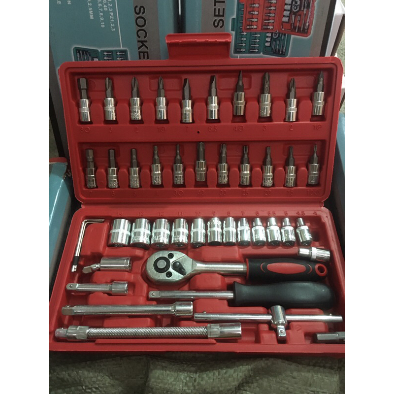 BỘ DỤNG CỤ 46 PCS SOCKET SET(1/4”) | Shopee Việt Nam