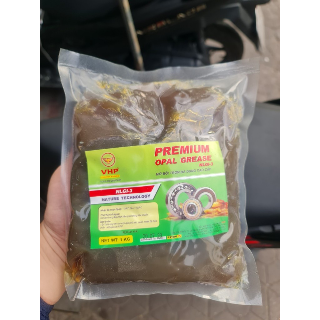 Mỡ Bôi Trơn đa dụng cao cấp, Mỡ Đa Dụng Chịu Nhiệt NLGI-3 túi 1Kg ...