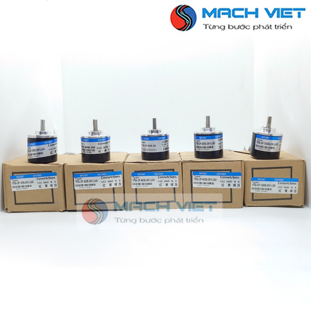 Encoder tín hiệu NPN pha A-B tùy chọn số độ phân giải xung 100, 360 ...