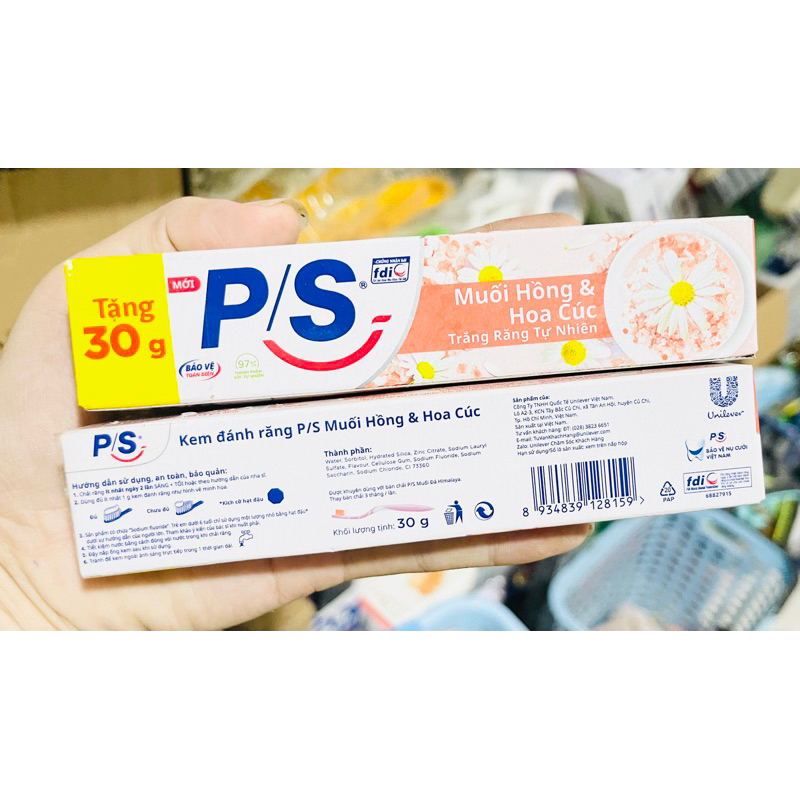 [Hàng khuyến mãi] Kem đánh răng PS tuýp 30g, 50g, 80g | Shopee Việt Nam