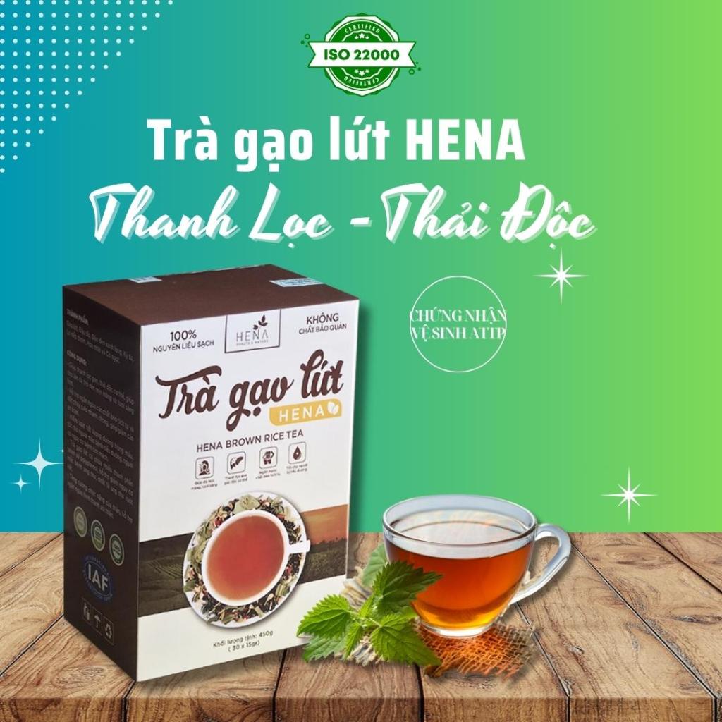 Trà Gạo Lứt Túi Lọc Detox Giảm Cân Hena 30 Túi 450g Đạt Chuẩn Quốc Tế ...
