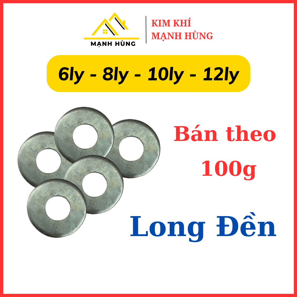 Long đền tròn 6ly 8ly 10ly 12ly, Vòng đệm tròn sắt, Long đền sắt tròn ...