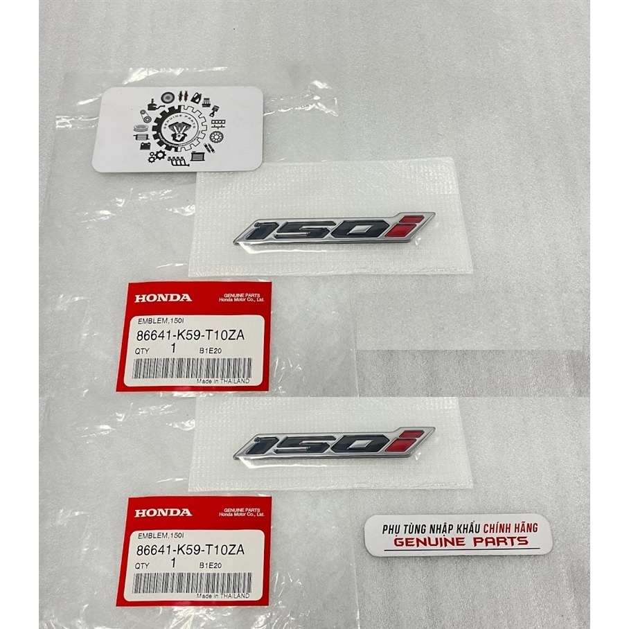 Tem chữ nổi CLICK, Tem chữ 150i chính hãng Honda Thailand, Logo Click ...