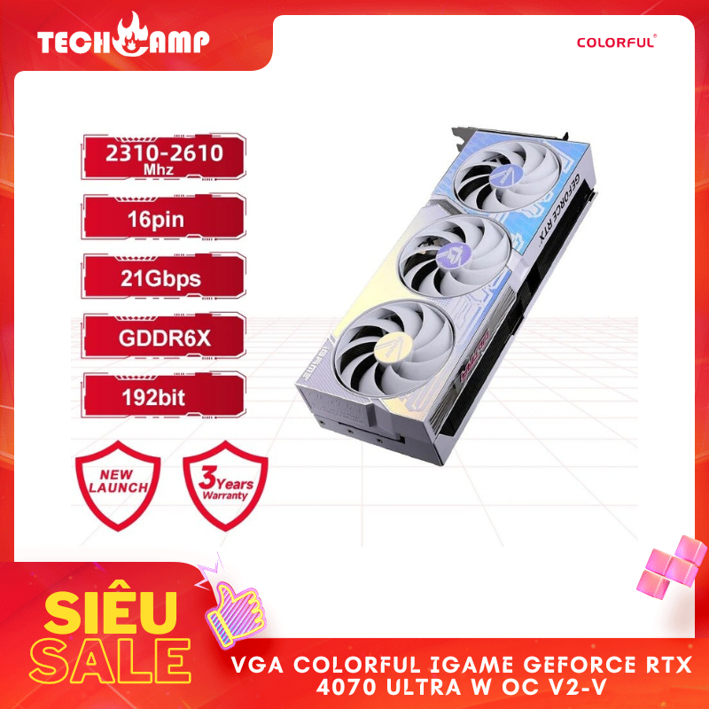 Card màn hình Colorful iGame GeForce RTX 4070 Ultra W OC V2-V | Shopee ...