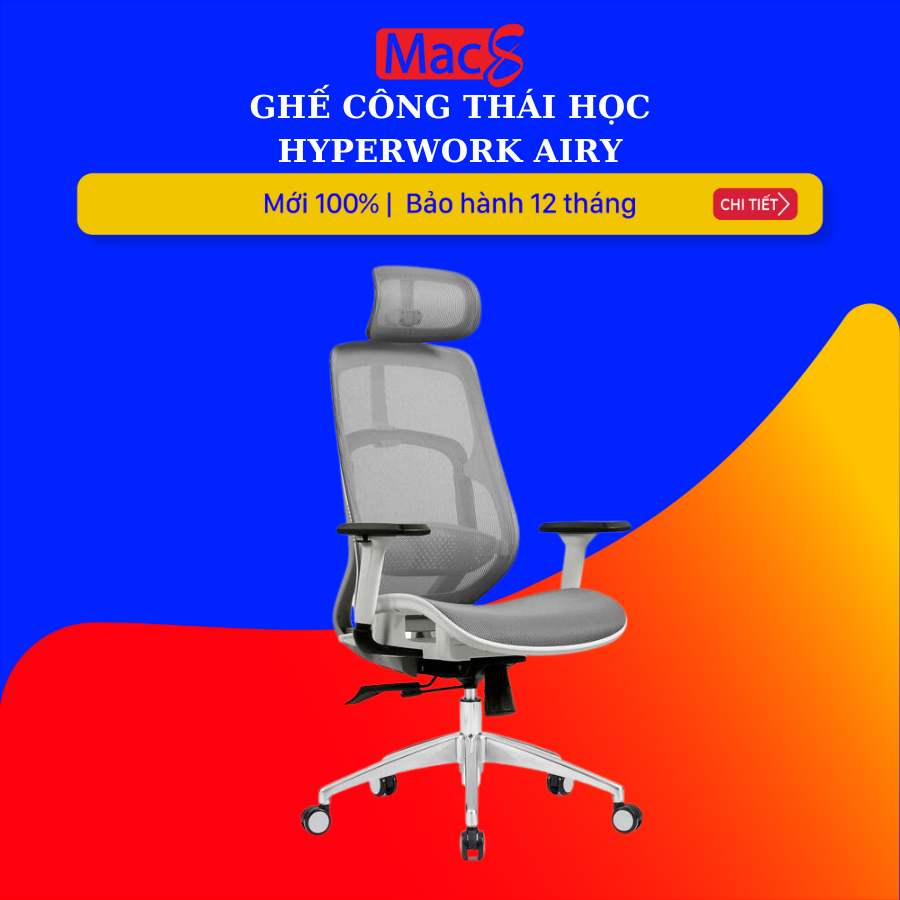 Ghế công thái học HyperWork Airy | Shopee Việt Nam