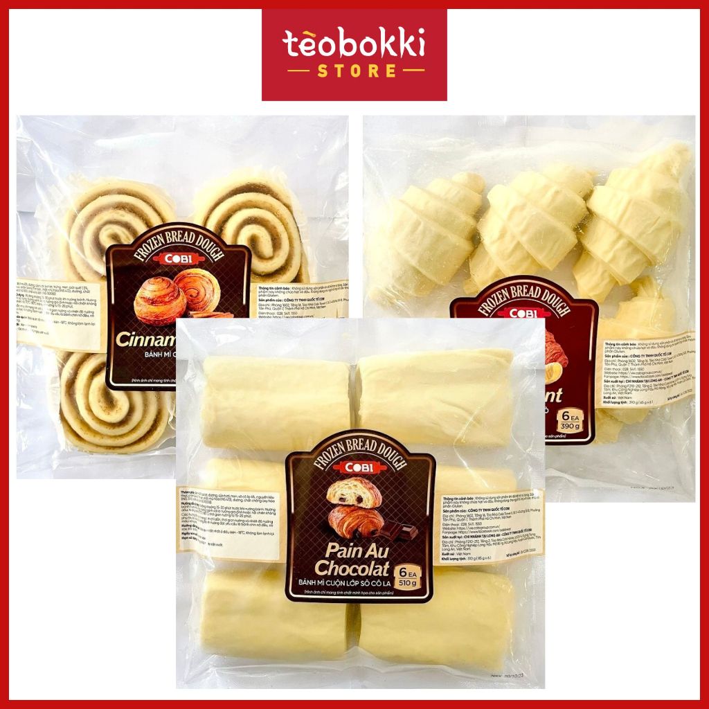 [SHIP HCM] Bánh quế cuộn cinnamon roll, bánh sừng bò croissant, bánh mì ...