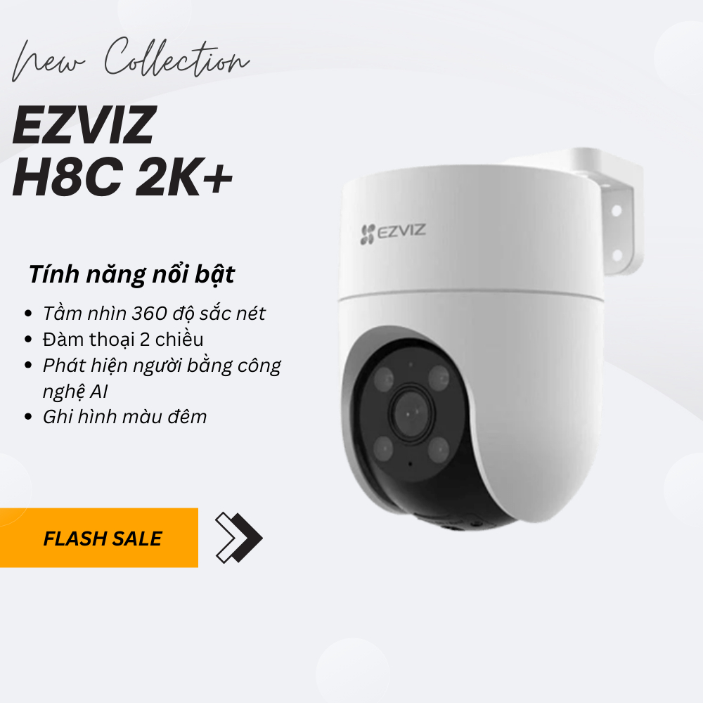 Camera WIFI EZVIZ H8C 4MP 2K+ Full HD , Xoay 360, Trò Chuyện 2 Chiều ...