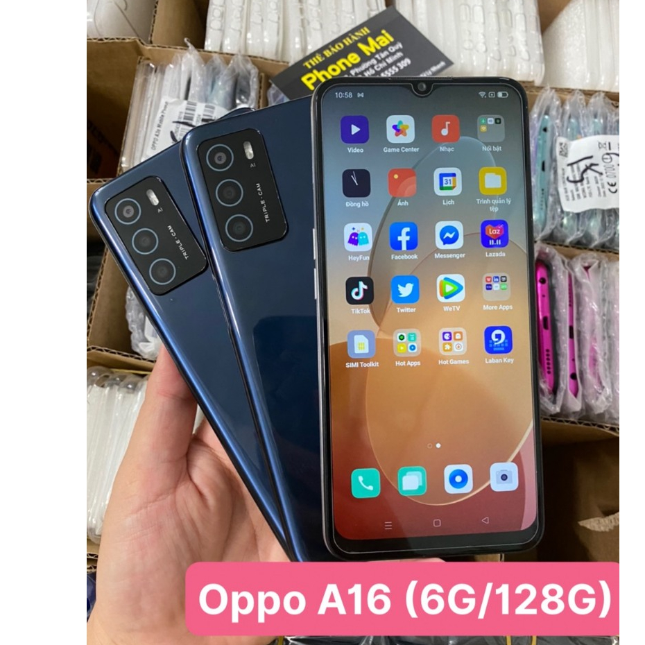 điện thoại giá rẻ OPPO A16 2Sim Ram 6G/128G Android 11- Màn hình: IPS ...