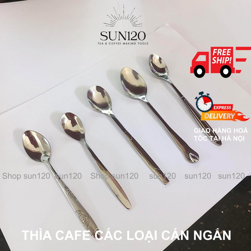 Thìa cafe inox, muỗng cà phê inox, thìa cán ngắn uống trà, ăn sữa chua ...