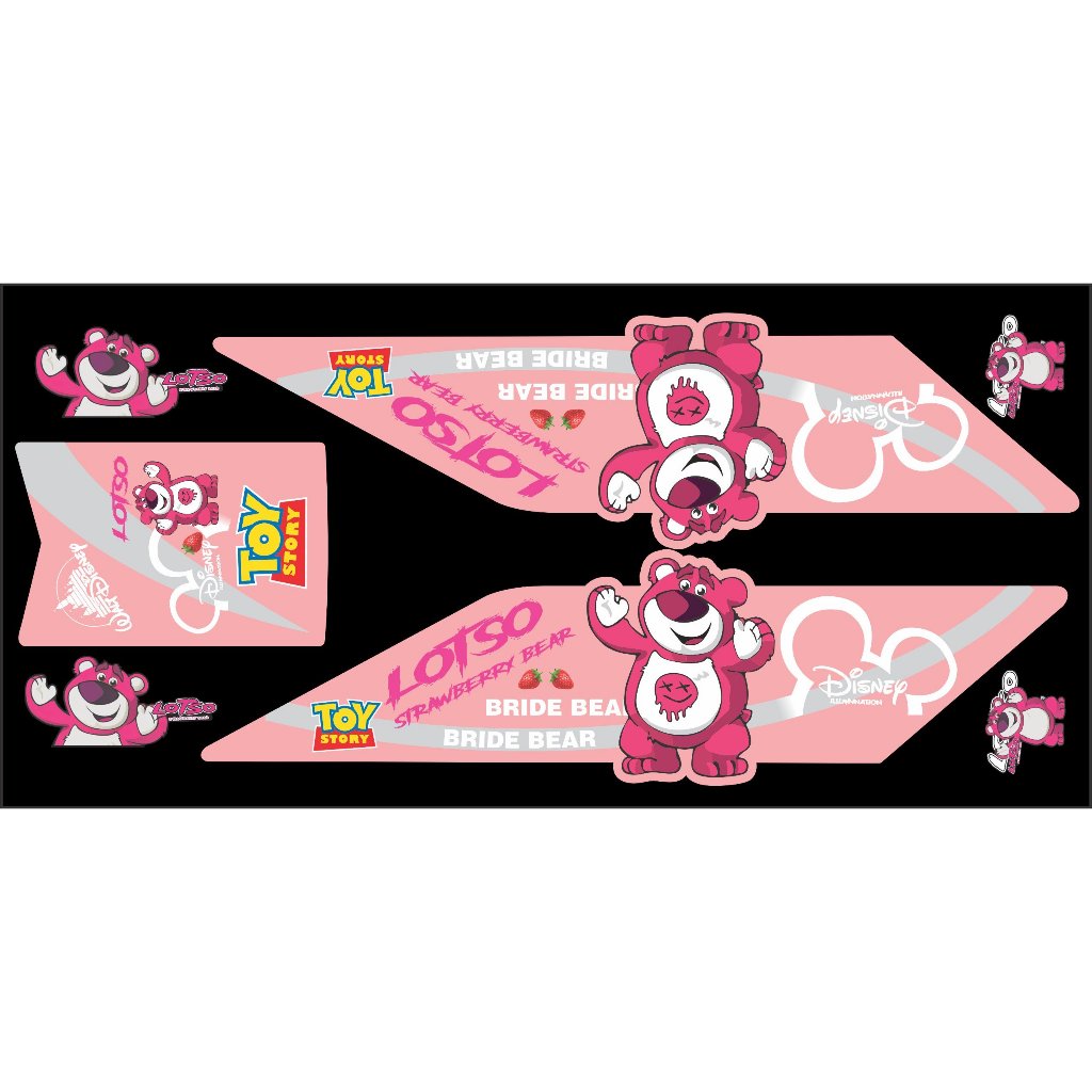 Tem XE Điện X-MEN mẫu tem GẤU DÂU (LOTSO) mẫu mới siêu dễ thương|XMEN07 ...