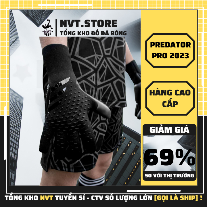Bao tay thủ môn Predator GL Pro 2023 người lớn không xương, găng tay ...