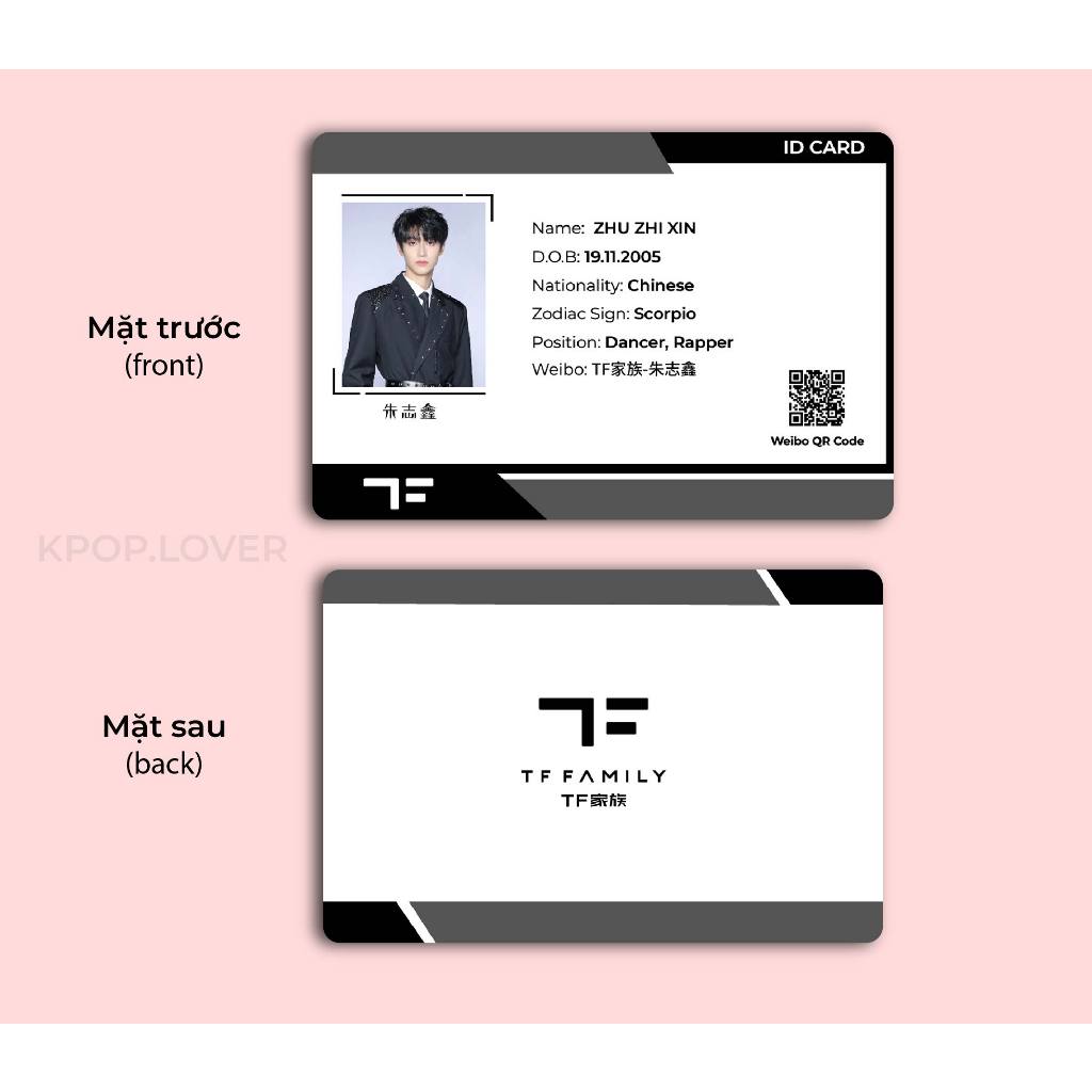 [Card giấy] ID CARD BO GÓC TF FAMILY ( TF Gia Tộc) | Shopee Việt Nam