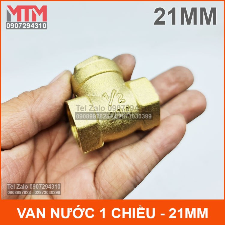 Van nước 1 chiều - ren 1/2 (ren 21mm) Thường sử dụng cho hệ thông nước năng lượng mặt trời ...