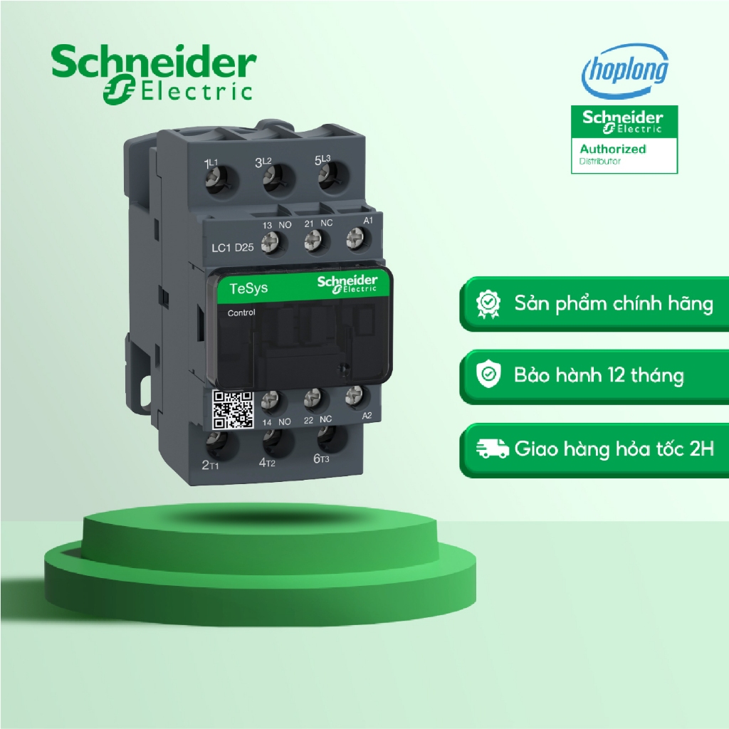 Khởi động từ Schneider LC1D25E7 - 3P(3NO) - 25A - 48VAC - Contactor ...