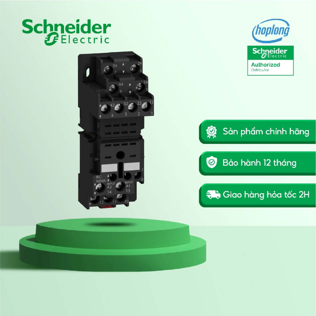 Đế rơ le Schneider RXZE2M114 14 chân dẹt loại vừa dùng cho RXM2 RXM4 | Shopee Việt Nam