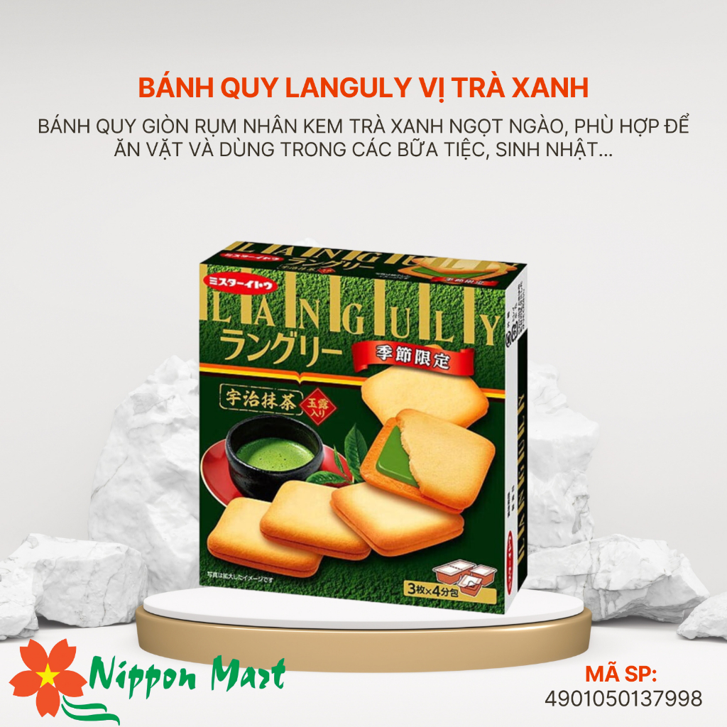 Bánh Quy Kem Matcha LANGULY | Shopee Việt Nam