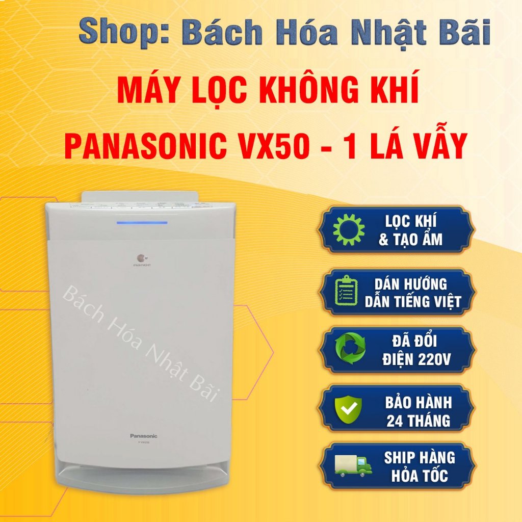 Panasonic F-VX50 Máy Lọc Không Khí nội địa nhật có bù ẩm inverter ...