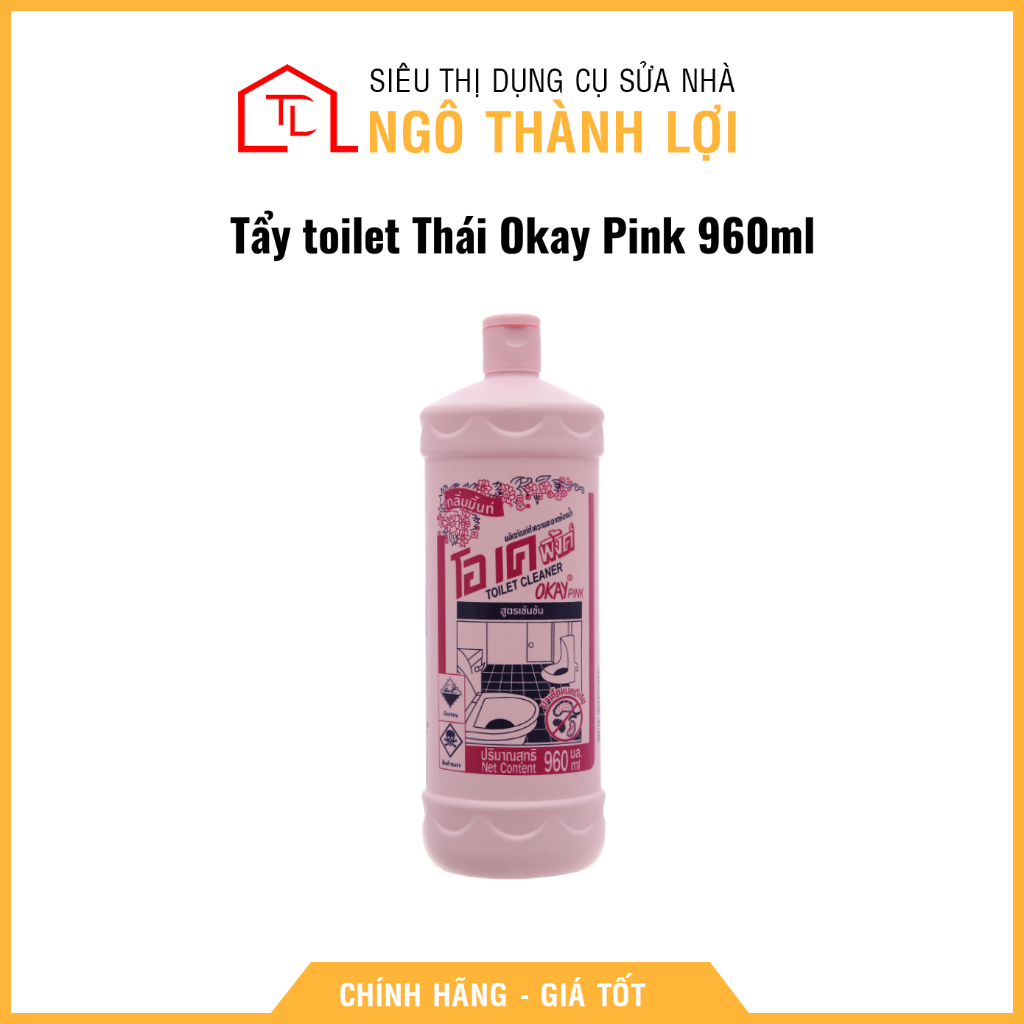 Tẩy toilet Thái Okay Pink 960ml | Shopee Việt Nam