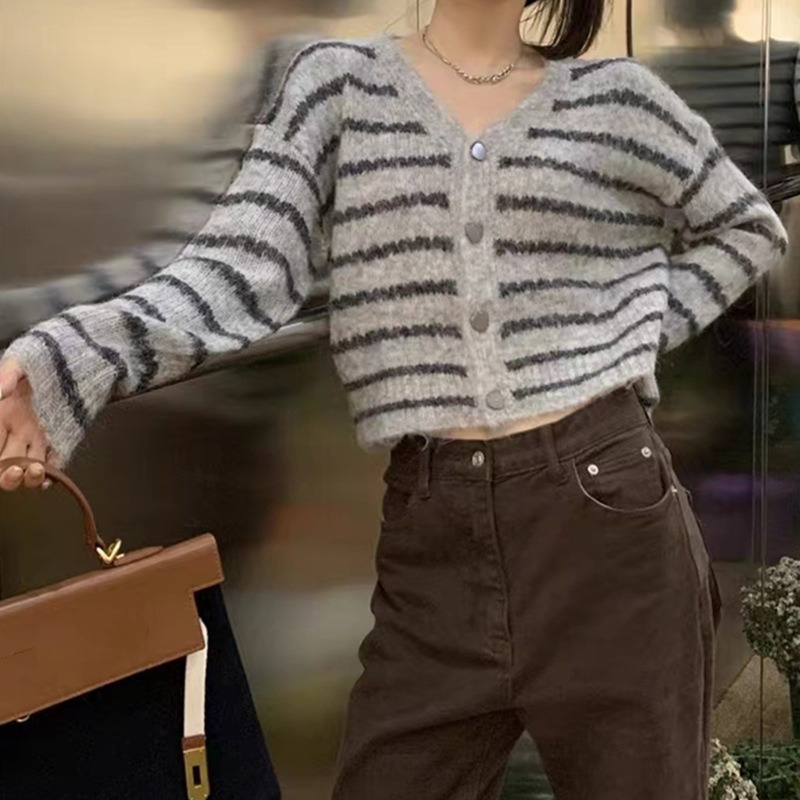 Áo Khoác Cardigan Len Nữ Dáng Rộng Dài Tay Madela, Cardigan Len Nữ Dài ...