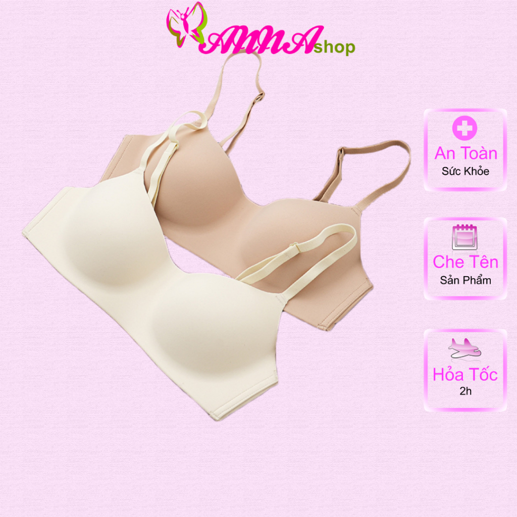 Áo ngực su cúp ngang liền mảnh, thông khí, mỏng nhẹ, thoải mái, chống trượt (MS 04100) Anna Shop ...