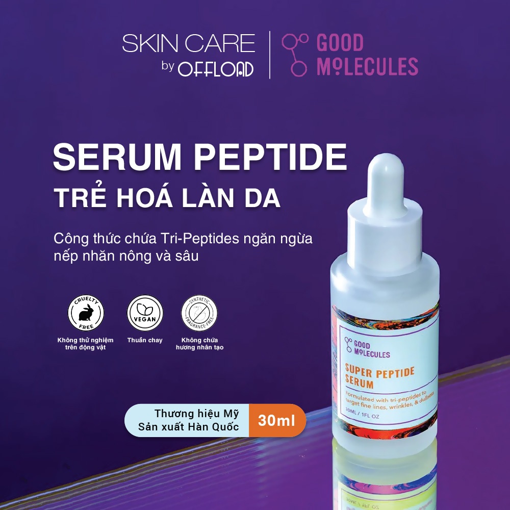 Serum peptide trẻ hoá da Good Molecules | Super Peptide Serum | Shopee ...