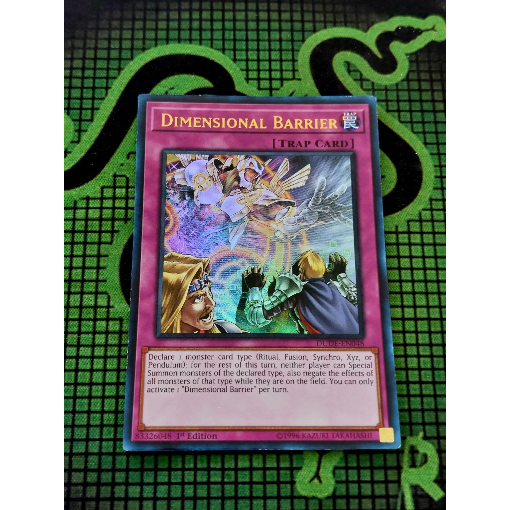 [ Đỗ Lạc Shop ] Thẻ Bài Yugioh Mint90 Trap Dimensional Barrier | Shopee Việt Nam