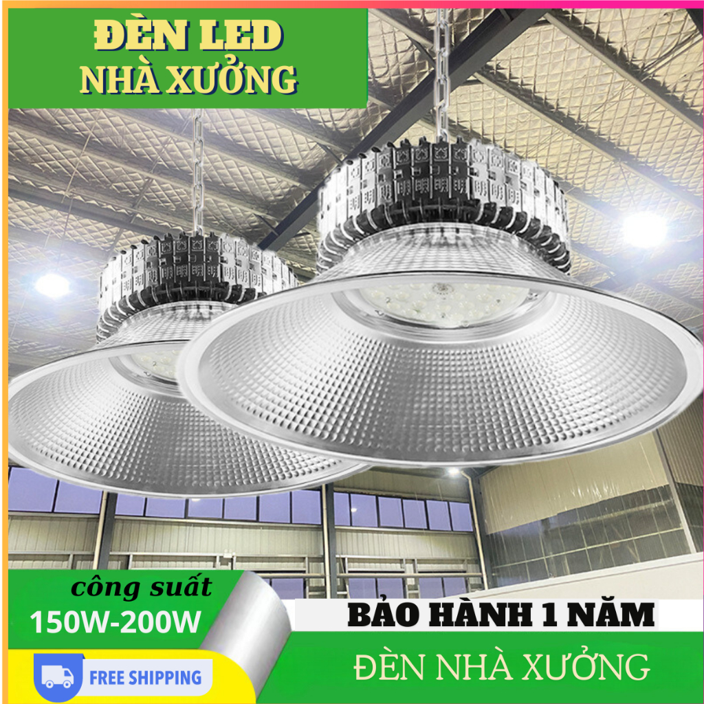 Đèn Led Nhà Xưởng, Đèn Trang Trại ,Đèn Gara Chao Đèn Xưởng Công Nghiệp Công Suất Cao 150W , 200W ...