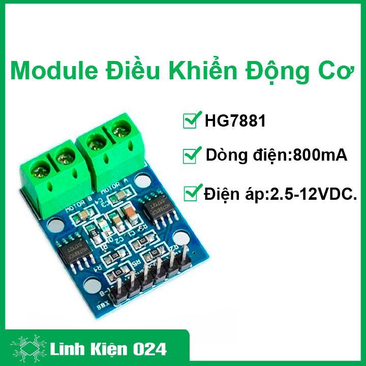 Module điều khiển động cơ HG7881 800MA 2.5-12VDC | Shopee Việt Nam