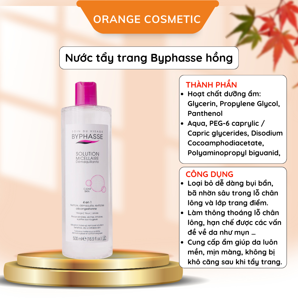 Tẩy Trang Byphasse Hồng Shopee Việt Nam