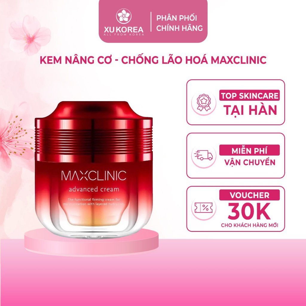 Kem Đỏ Nâng Cơ Chống Lão Hoá Maxclinic chính hãng Hàn Quốc - Kem Dưỡng Maxclinic Cải Thiện Nếp ...