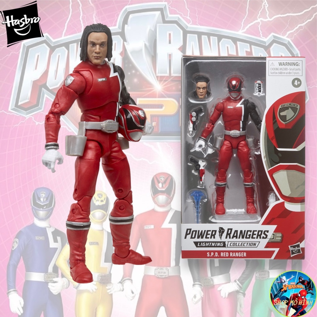 Mô Hình Power Ranger Lightning Collection SPD Red Ranger Hasbro Siêu ...