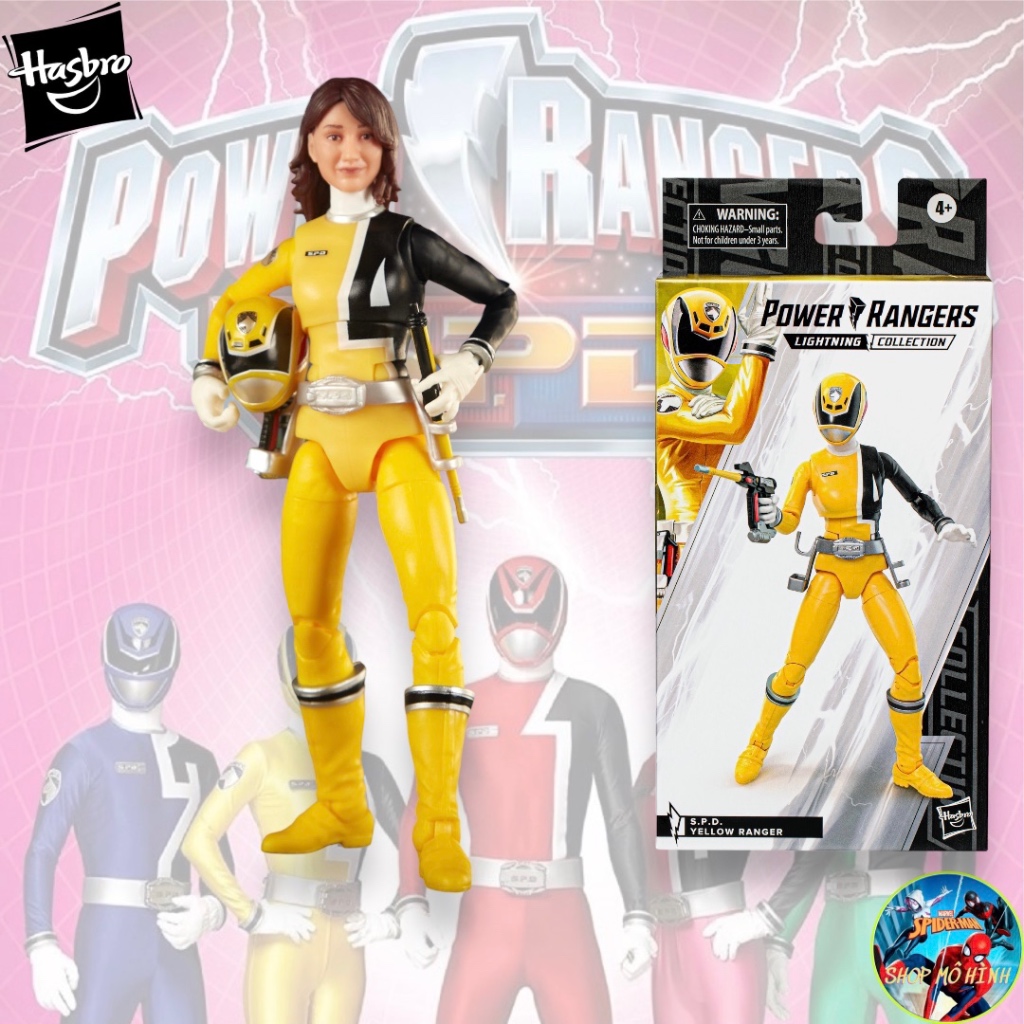 Mô Hình Power Ranger Lightning Collection SPD Yellow Ranger Hasbro Siêu ...