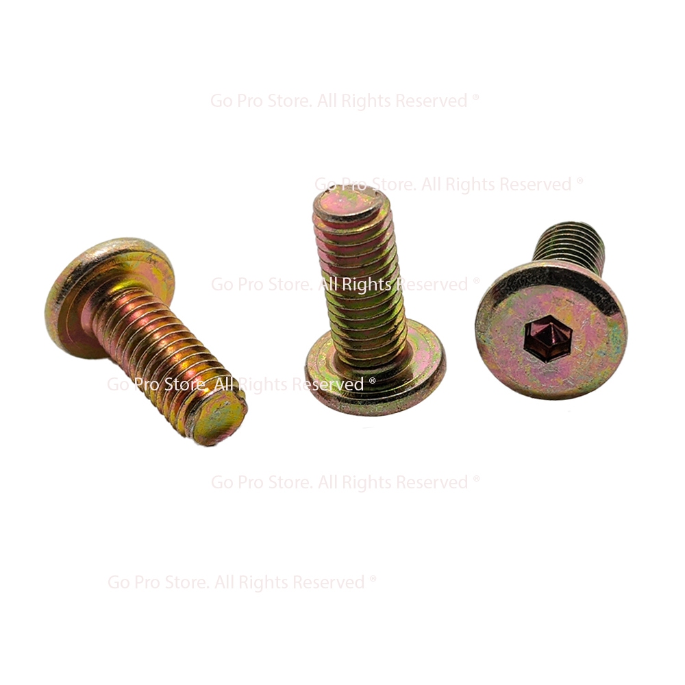 01 Bulon (Ốc) Lục Giác Chìm Đầu Dẹp Size M6 Thép Mạ Kẽm 7 Màu M113669 ...
