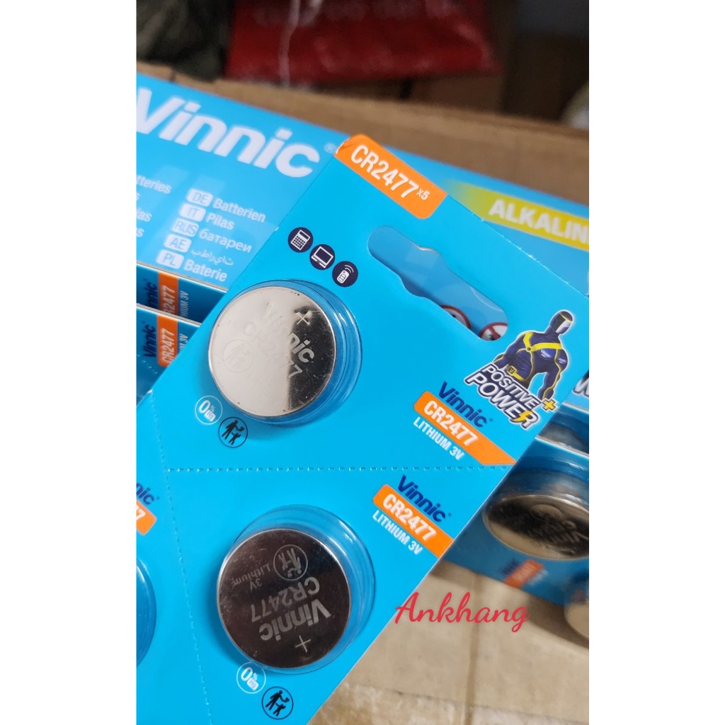 Pin CR2477 Lithium 3V Vinnic sử dụng cho nồi cơm điện, thiết bị điện, điện tử, CMOS... | Shopee ...